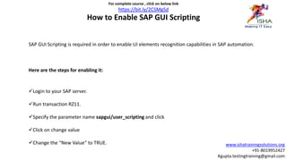 SAP Performance Testing Using LoadRunner | PPT