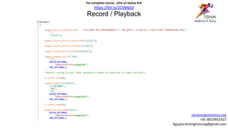 SAP Performance Testing Using LoadRunner | PPT