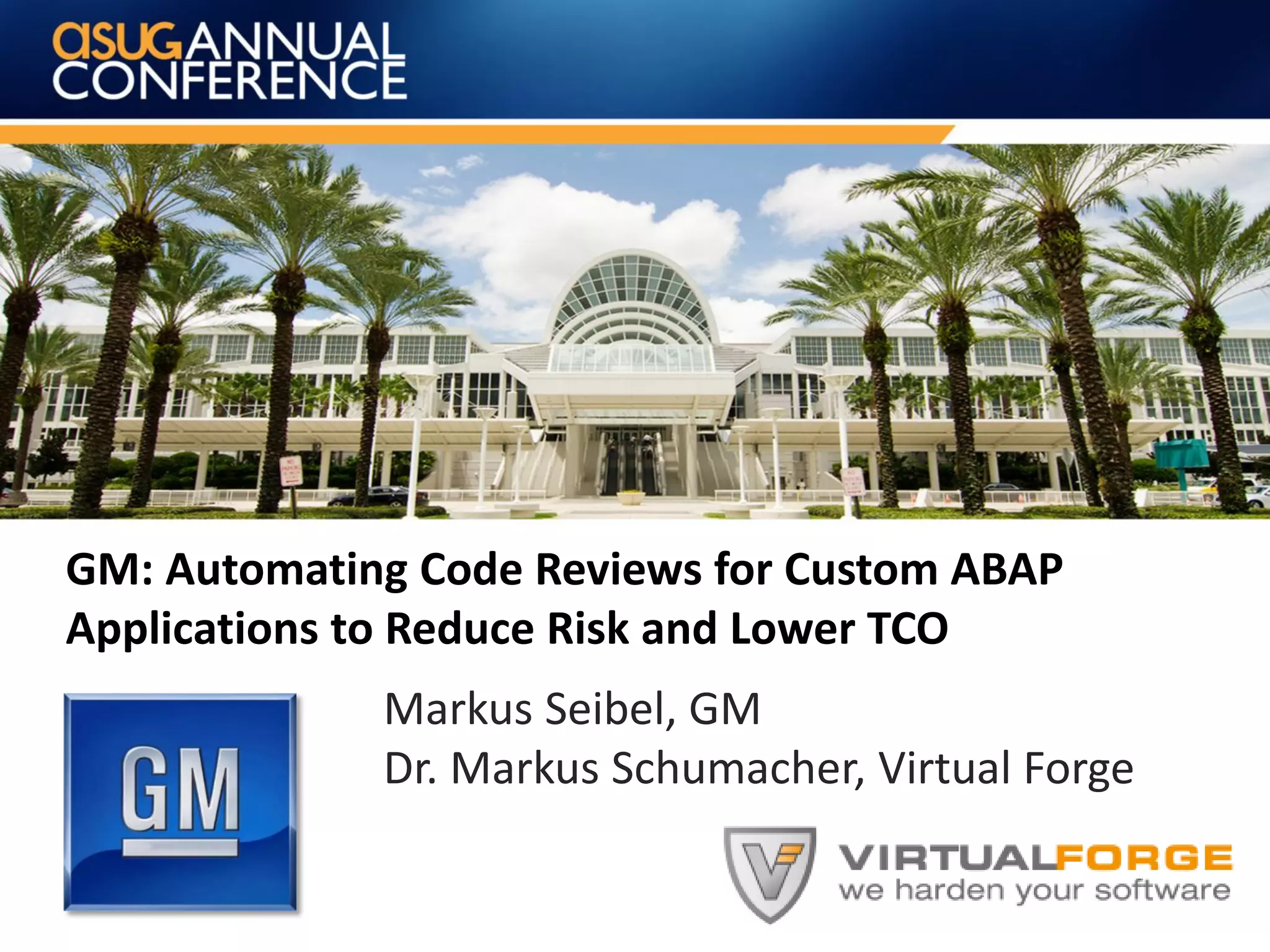Case Study: Automating Code Reviews for Custom SAP ABAP Applications ...