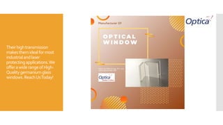 Sapphire optical transmission window | PPT