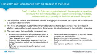 Running GxP Compliant SAP Workloads on AWS | PPTX
