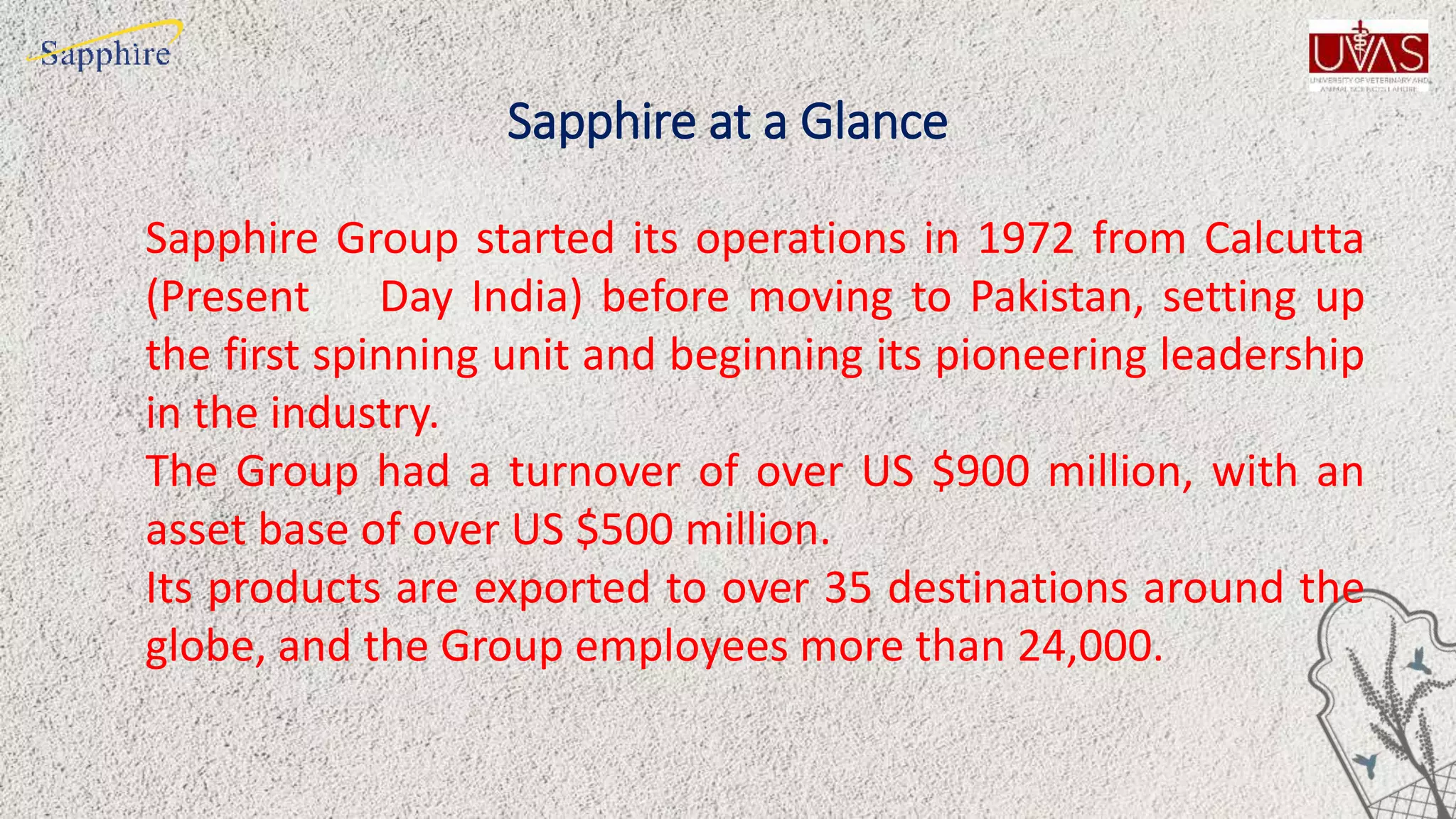 Corporate Social Responsibility @ Sapphire | PPTX