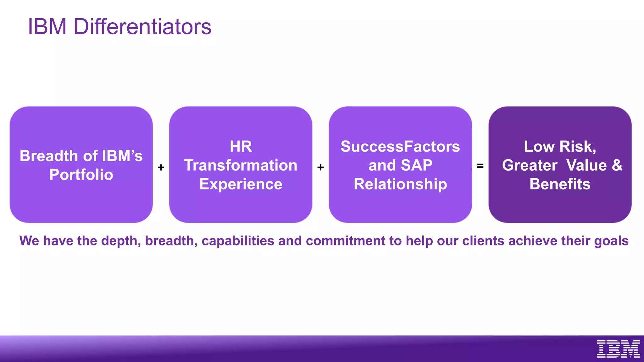 IBM SAP SuccessFactors Overview | PPTX