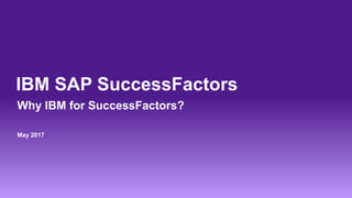 IBM SAP SuccessFactors Overview | PPTX