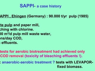 Sappi case history : Anaerobic-Aerobic Treatment of Sulfite Pulp and ...