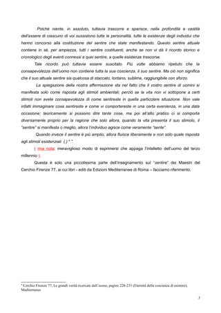 079 - Sappiamo che cosa è "Il sentire di esistere" | PDF