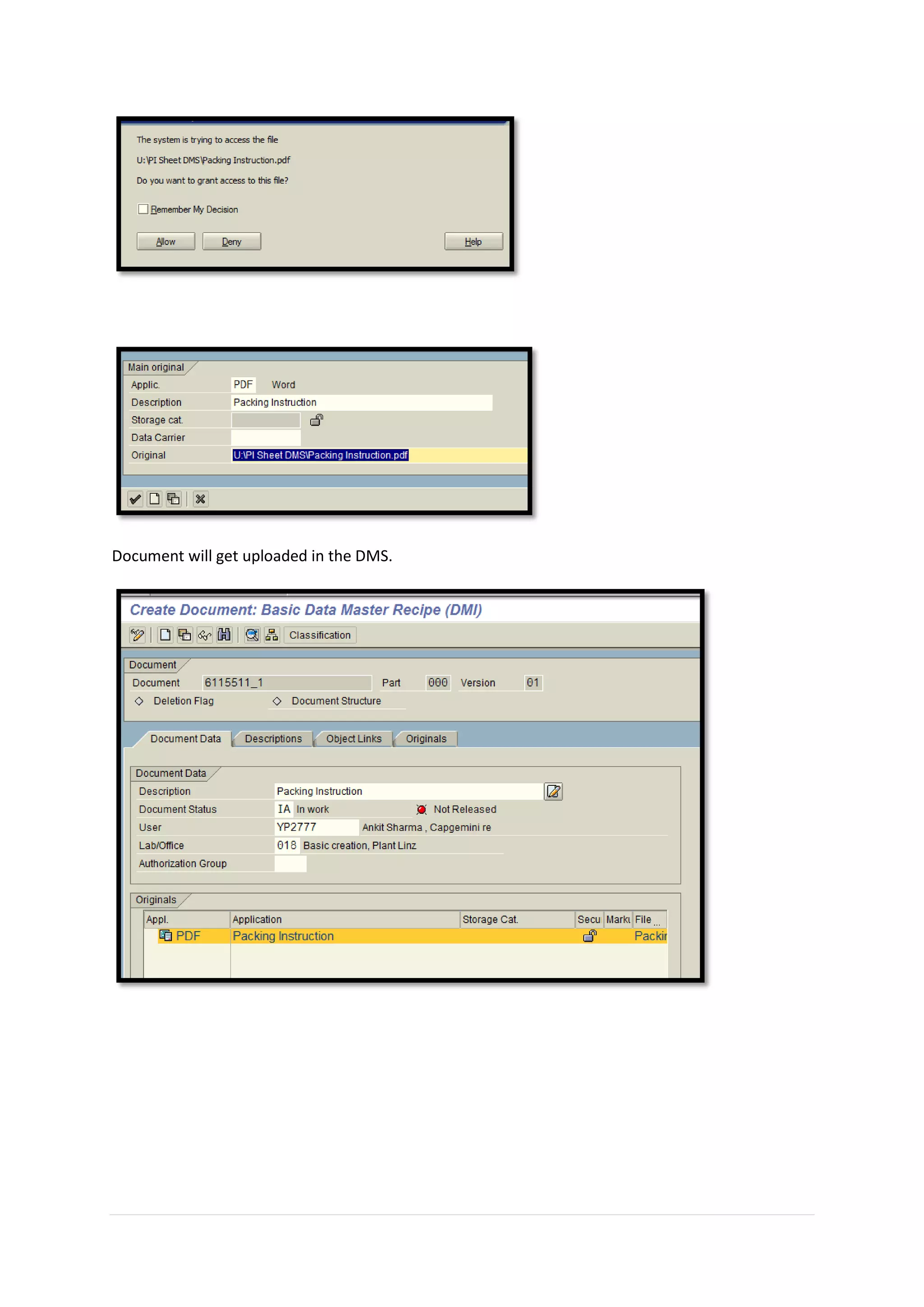 SAP PI Sheet integration with DMS(Document Management System) | PDF ...