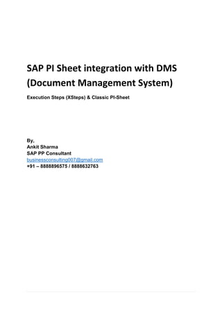 SAP PI Sheet integration with DMS(Document Management System) | PDF