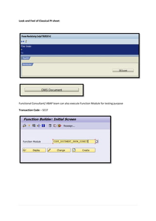 SAP PI Sheet integration with DMS(Document Management System) | PDF