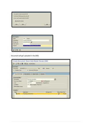 SAP PI Sheet integration with DMS(Document Management System) | PDF