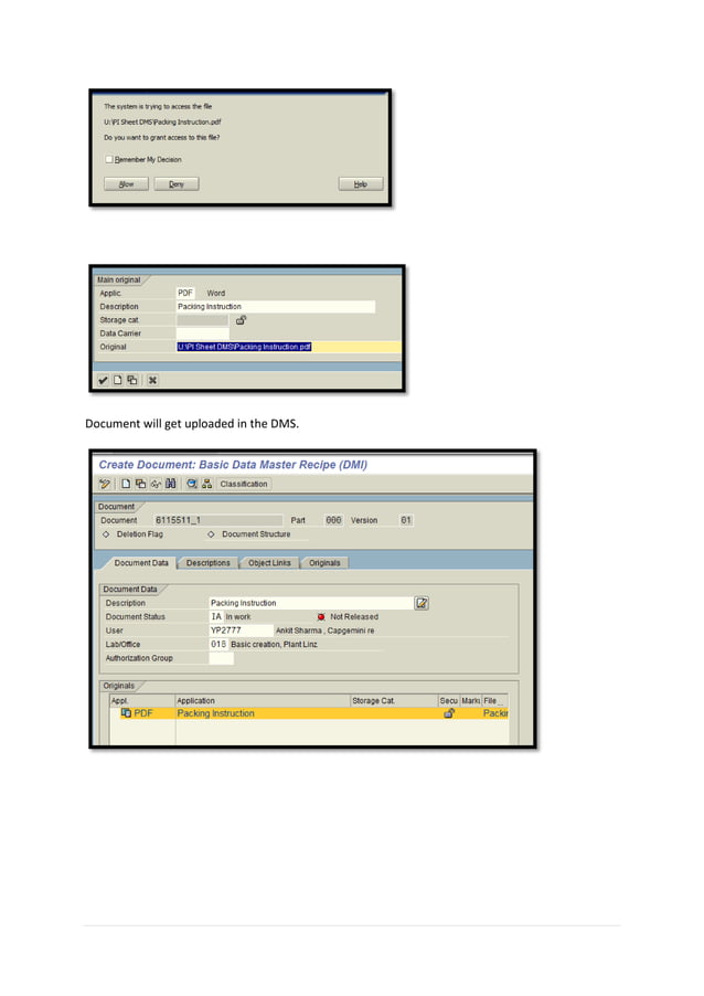 SAP PI Sheet integration with DMS(Document Management System) | PDF ...