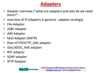 SAP PI online training course content | PDF