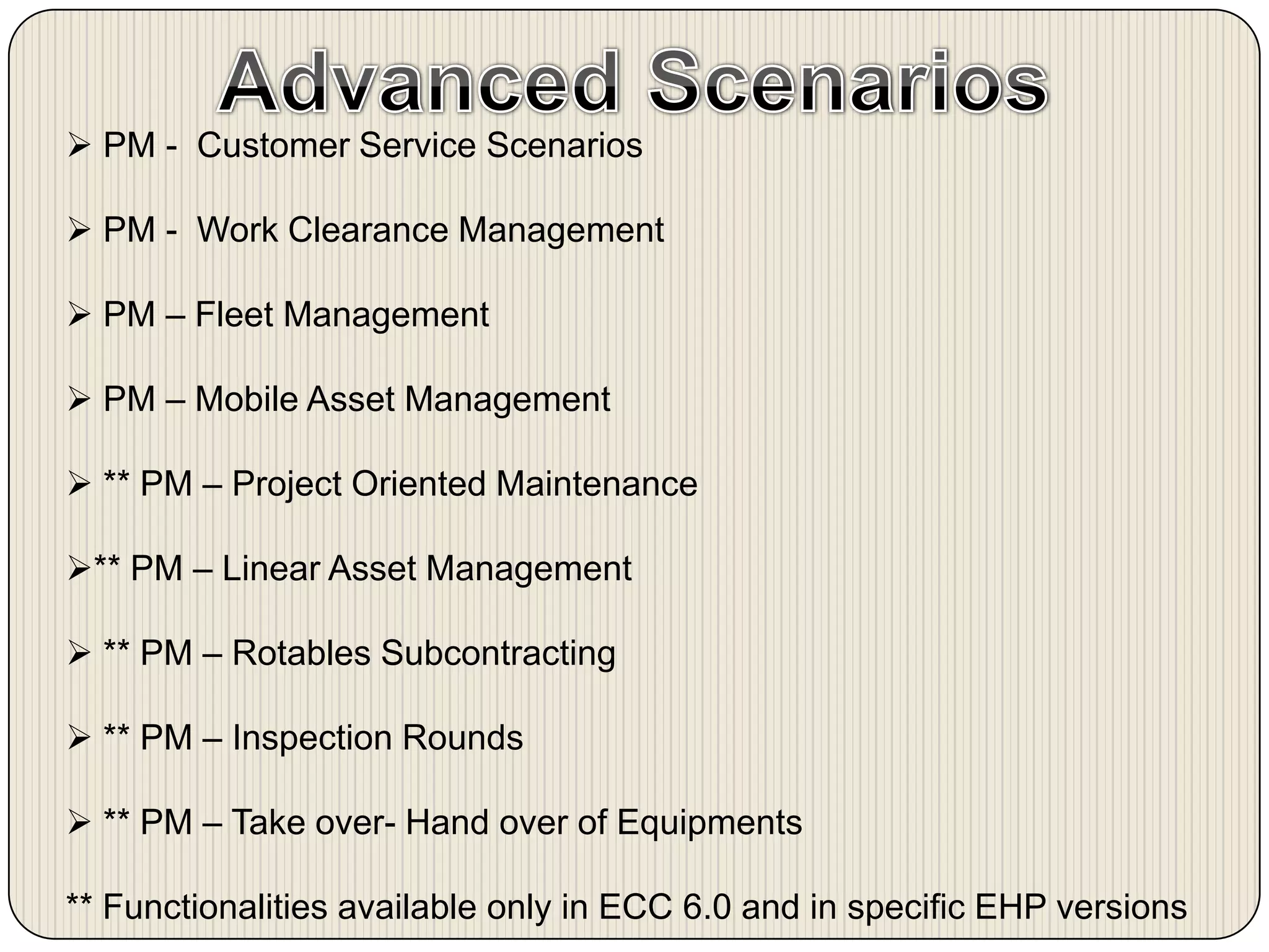 Sap plant maintenance | PPTX