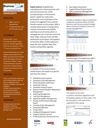 Sapple Systems Corporate Profile | PDF | Computing | Technology & Computing