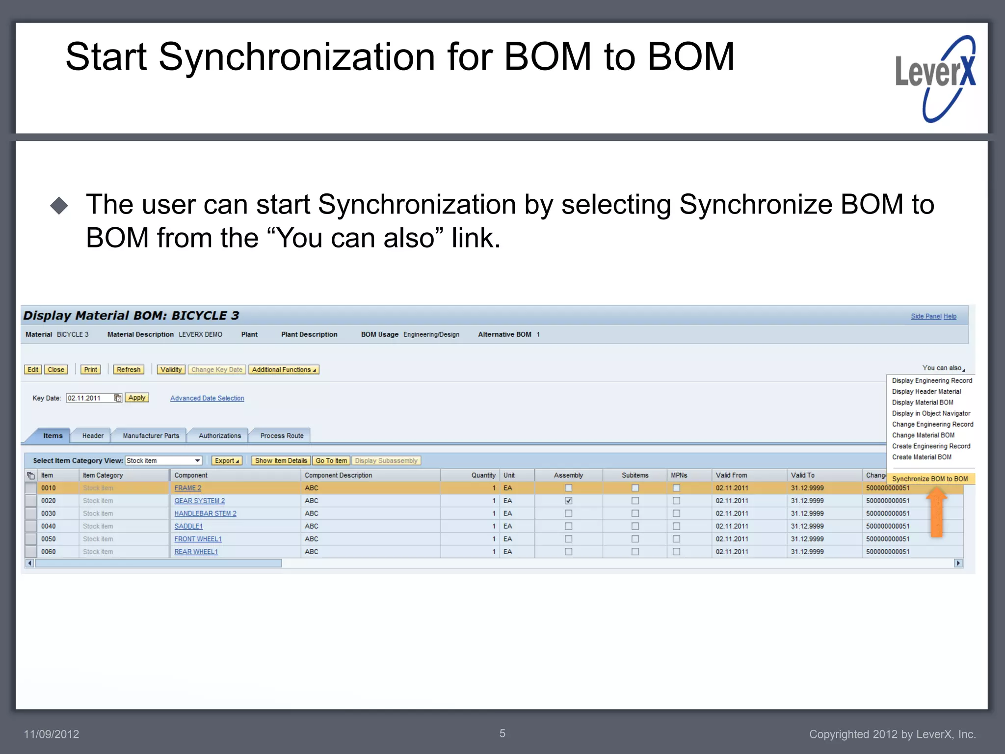 LeverX Tutorial - SAP PLM Guided Structure Synchronization - Overview and Functionality | PDF