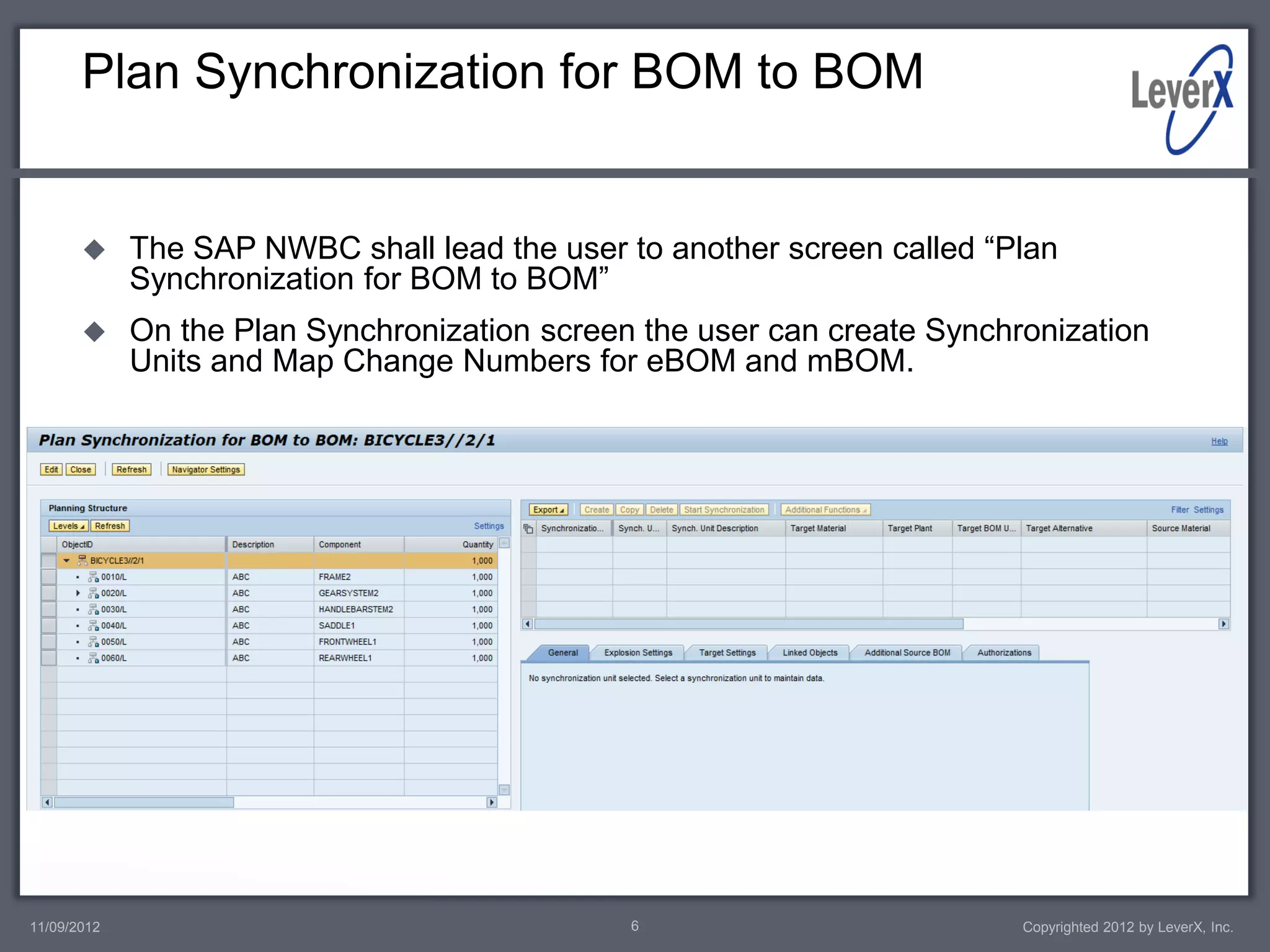 LeverX Tutorial - SAP PLM Guided Structure Synchronization - Overview and Functionality | PDF