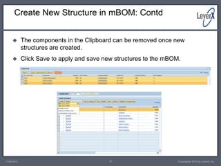 LeverX Tutorial - SAP PLM Guided Structure Synchronization - Overview and Functionality | PDF