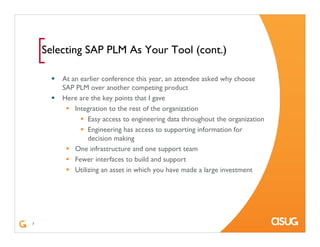 Sap plm ppt | PDF