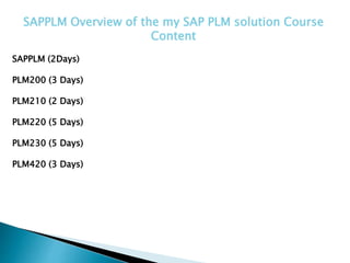 SAP PLM | PPTX