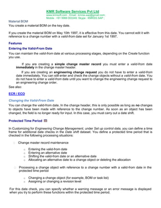 SAP PLM Online Training Complete Hand Book | PDF