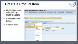 LeverX SAP PLM Tutorial - Product Structure Management - Create a ...