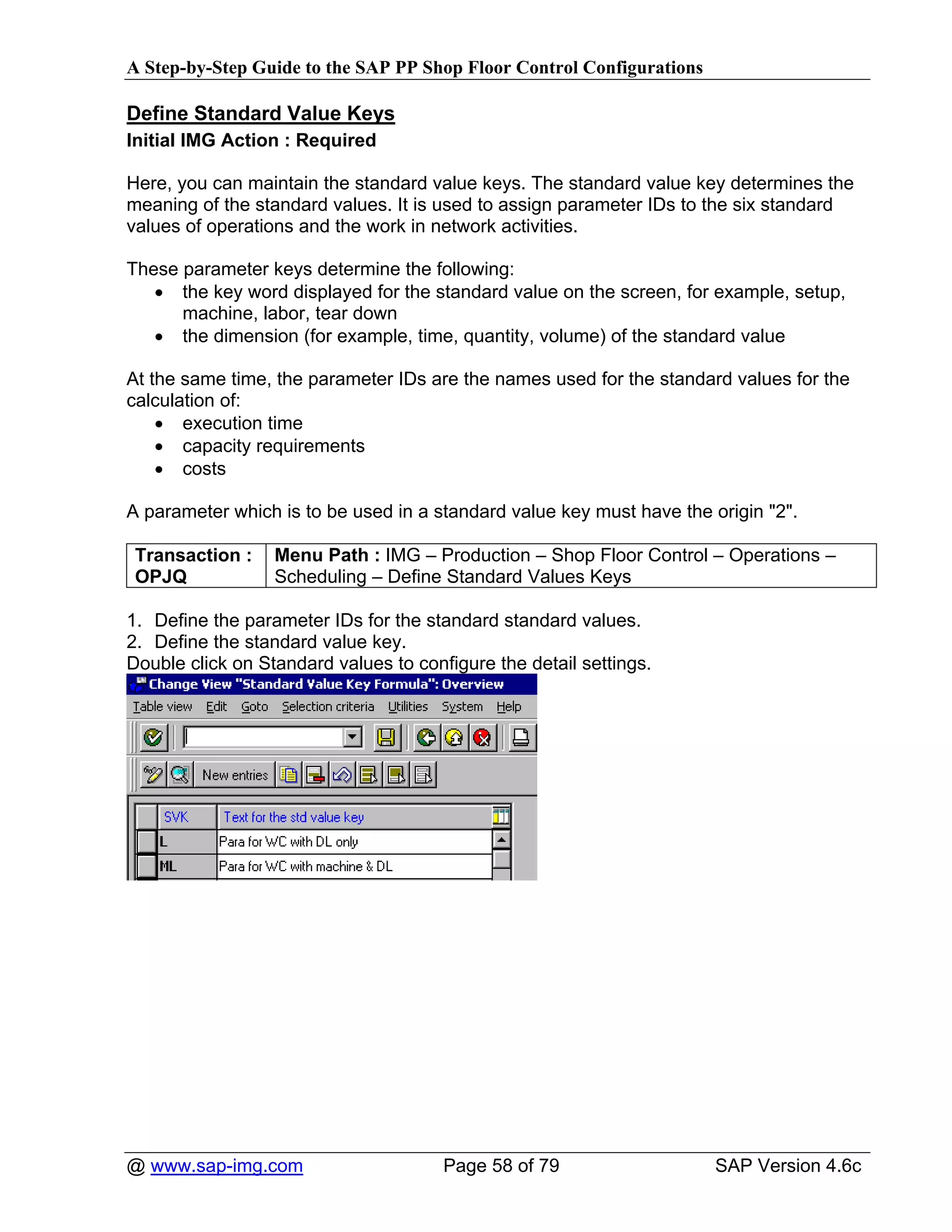 Sap pp shop floor control configuration | PDF