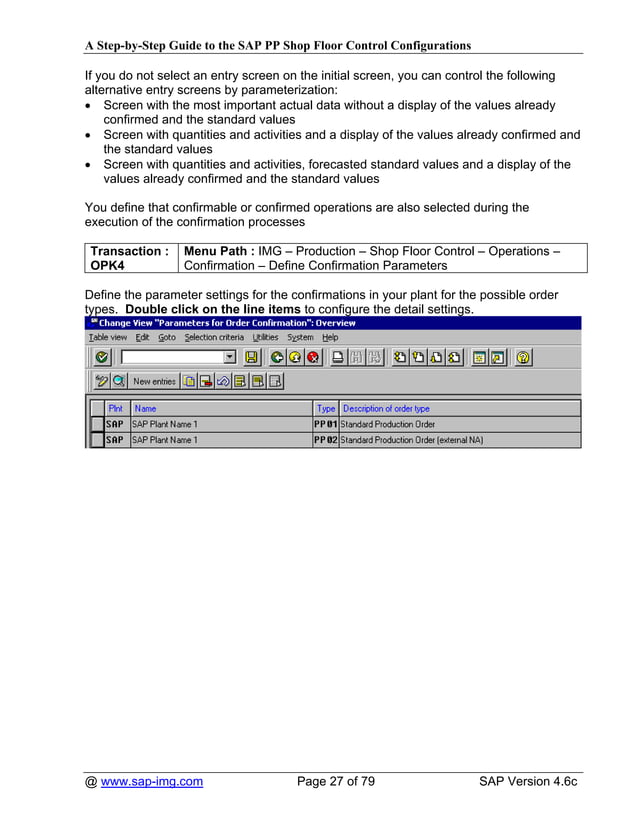 Sap pp shop floor control configuration | PDF | Business Accounting ...