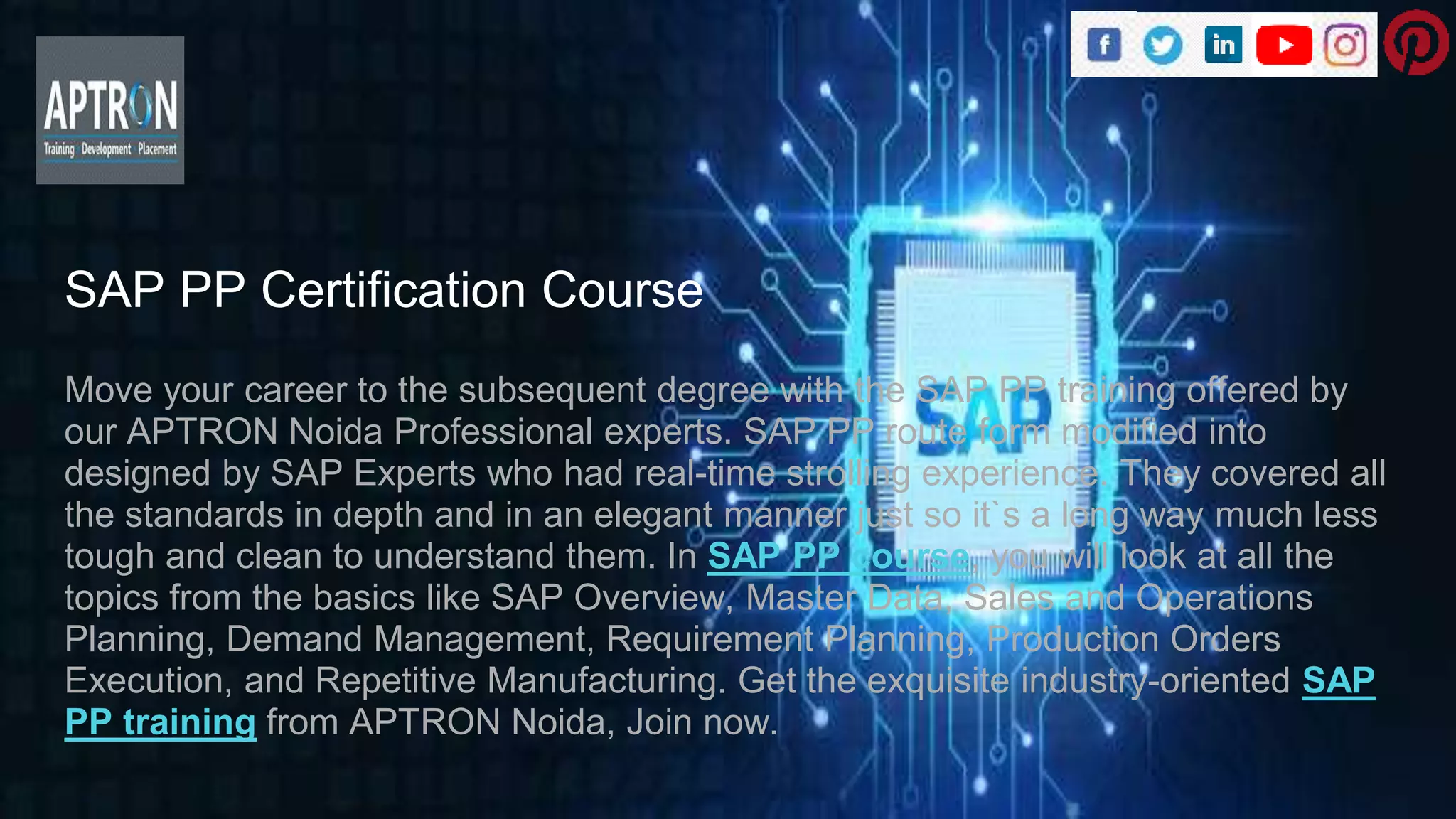 SAP PP Certification Course in Noida.pptx