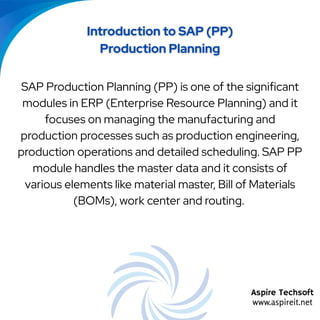 SAP Production Planning: Everything You Need to Know | PDF