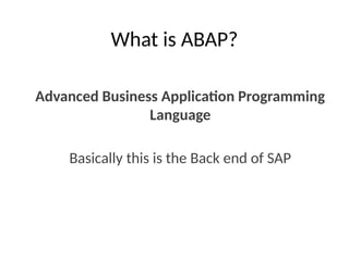 SAP_PPT.pptx sap sap information ppt for the study | PPT
