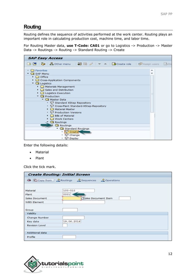 Sap pp tutorial | PDF