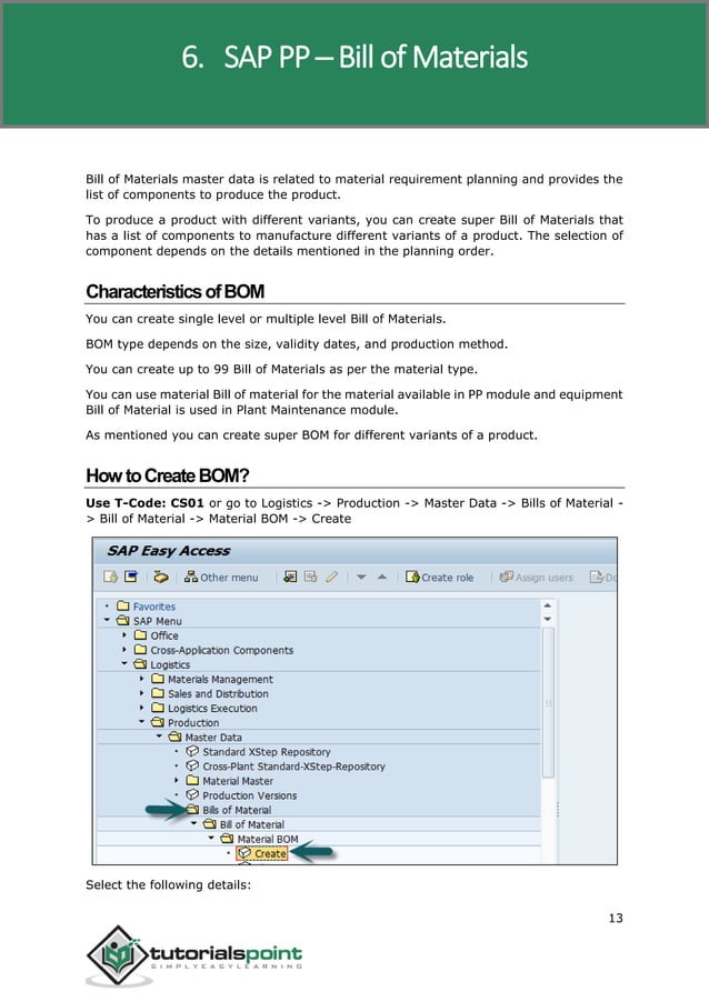 Sap pp tutorial | PDF