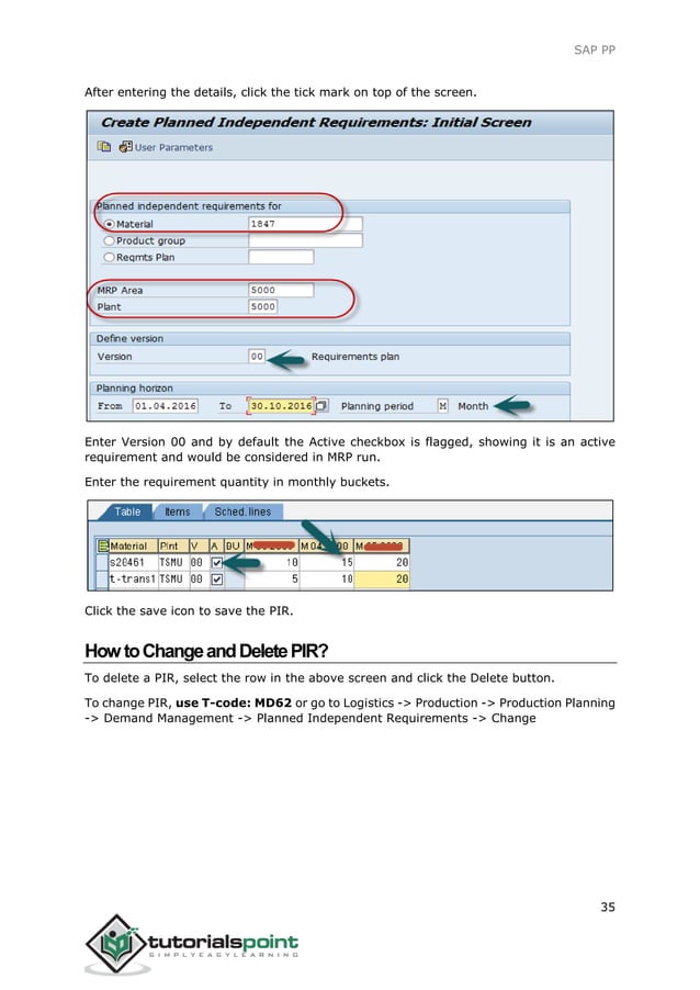 Sap pp tutorial | PDF