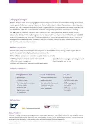 Mindtree SAP Practice. | PDF