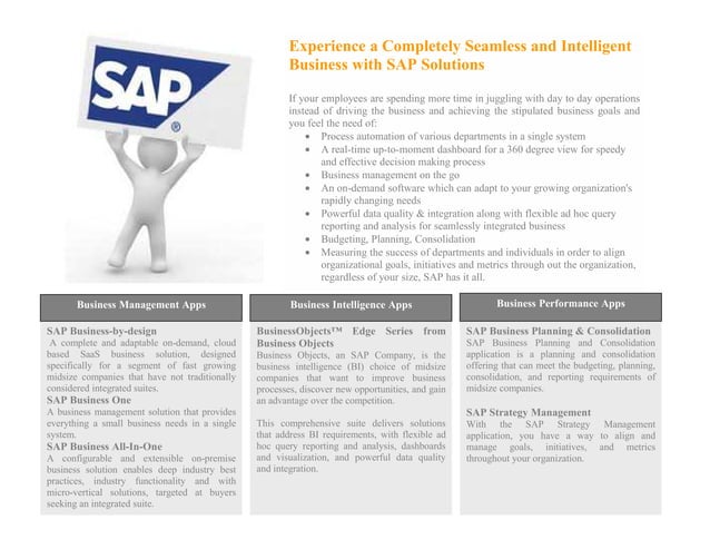 Touchstone IT Services- SAP Practice Brochure | PDF | Computer Software and Applications | Computing