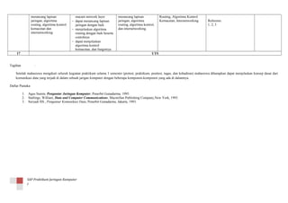 Sap praktikum jaringan komputer 1 | PPT