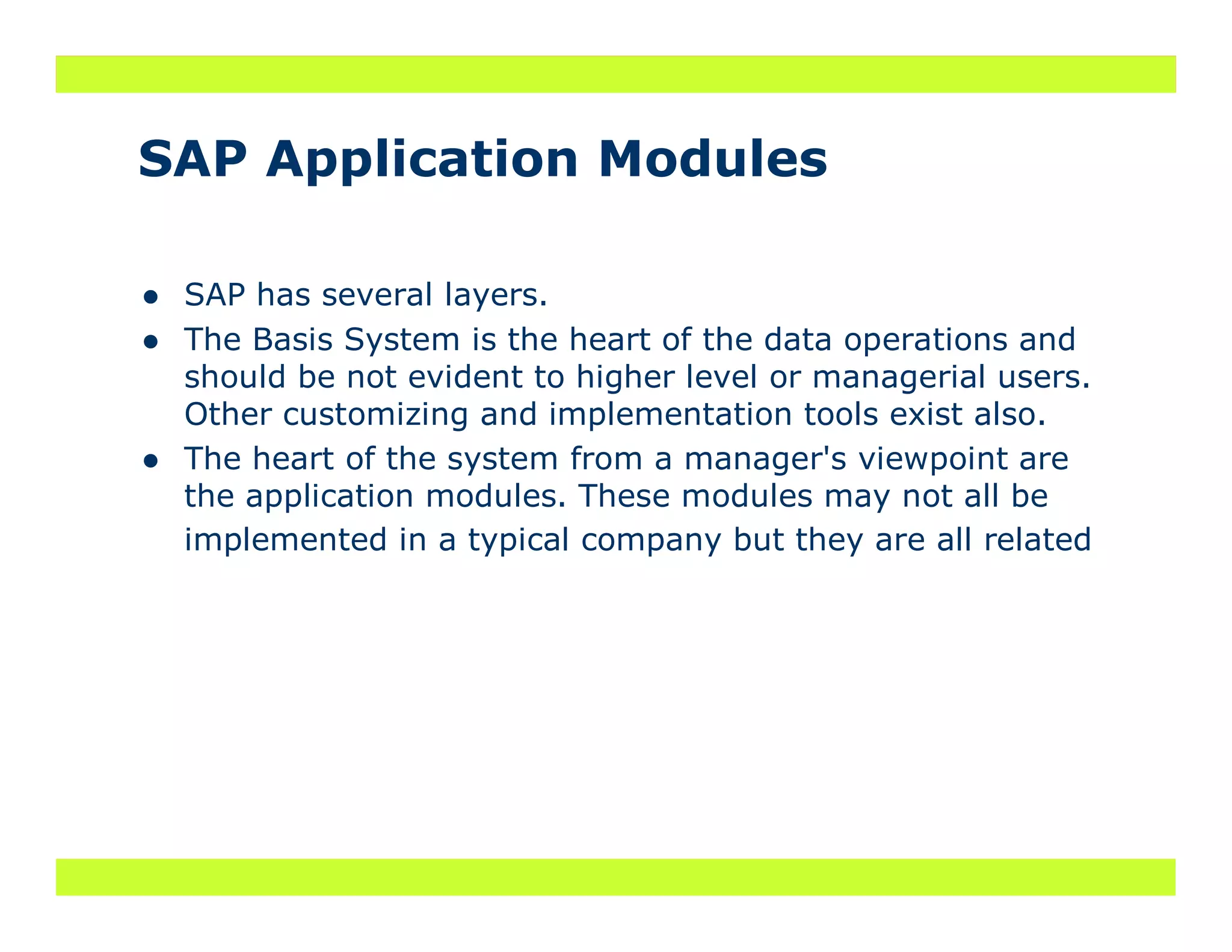 Sap Presentation | PDF