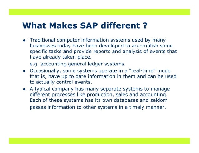 Sap Presentation | PDF