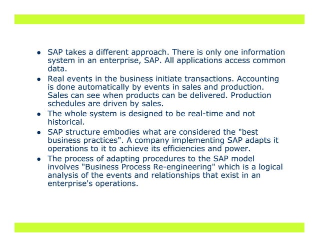 Sap Presentation | PDF