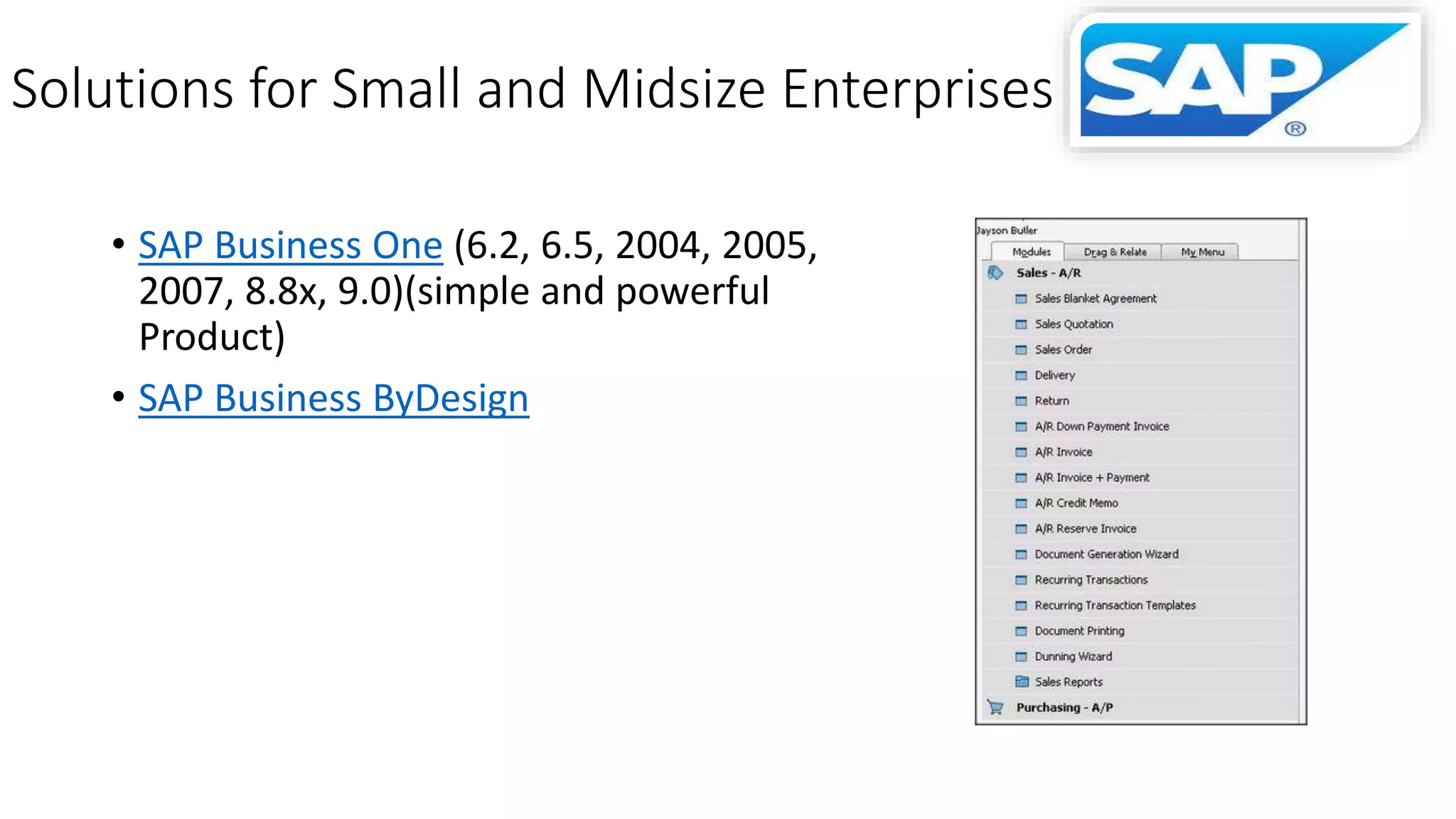 Introduction to SAP, Systems, Applications | PPT