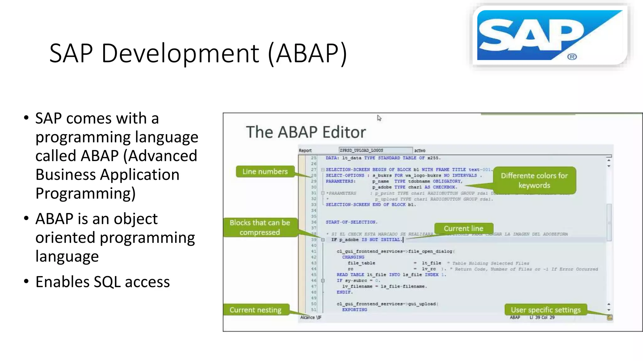 Introduction to SAP, Systems, Applications | PPT