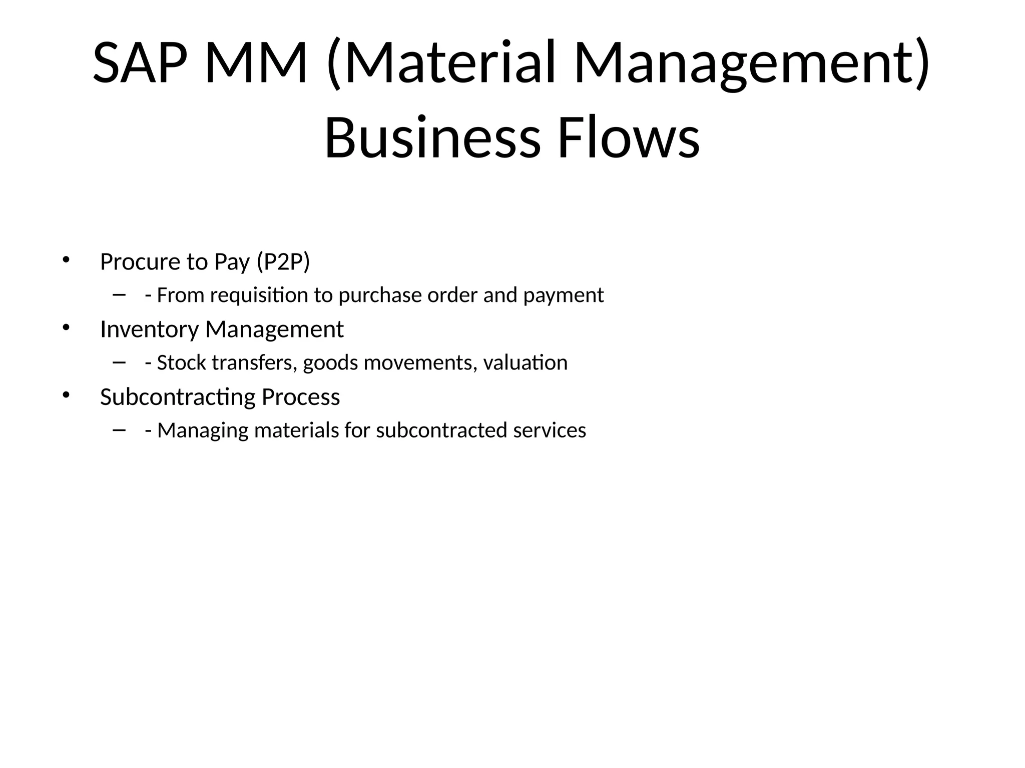 SAP Presentation basic information and data | PPTX