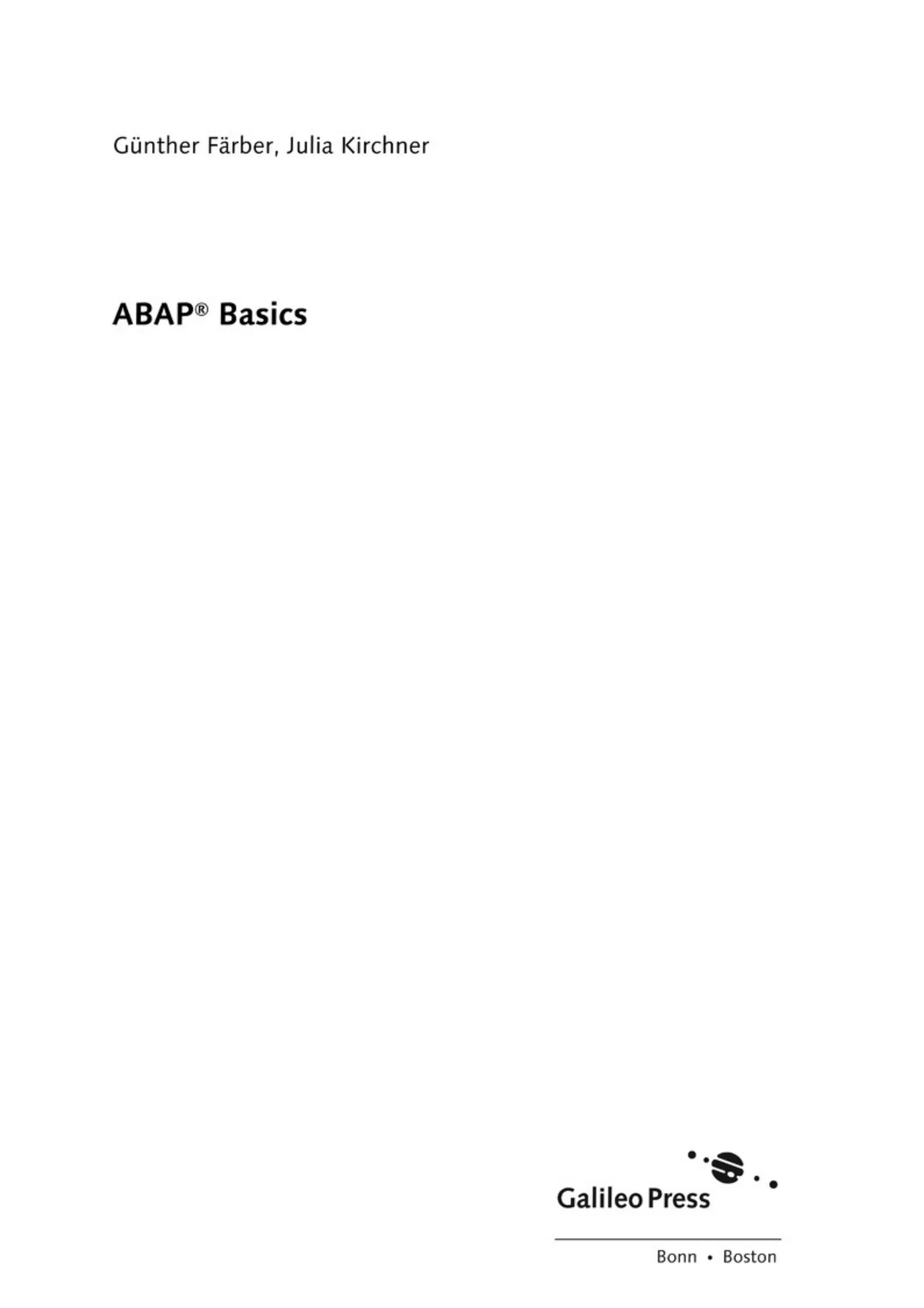 SAP Press - ABAP Basics.pdf SAP Press - ABAP Basics.pdf