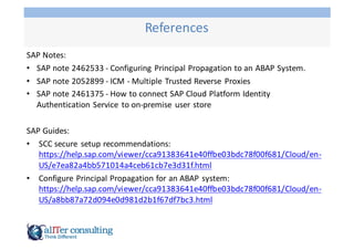 Principal Propagation with SAP Cloud Platform | PPT