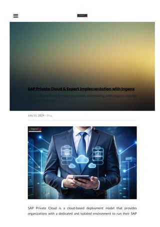 SAP Private Cloud & Expert Implementation with Ingenx.pdf