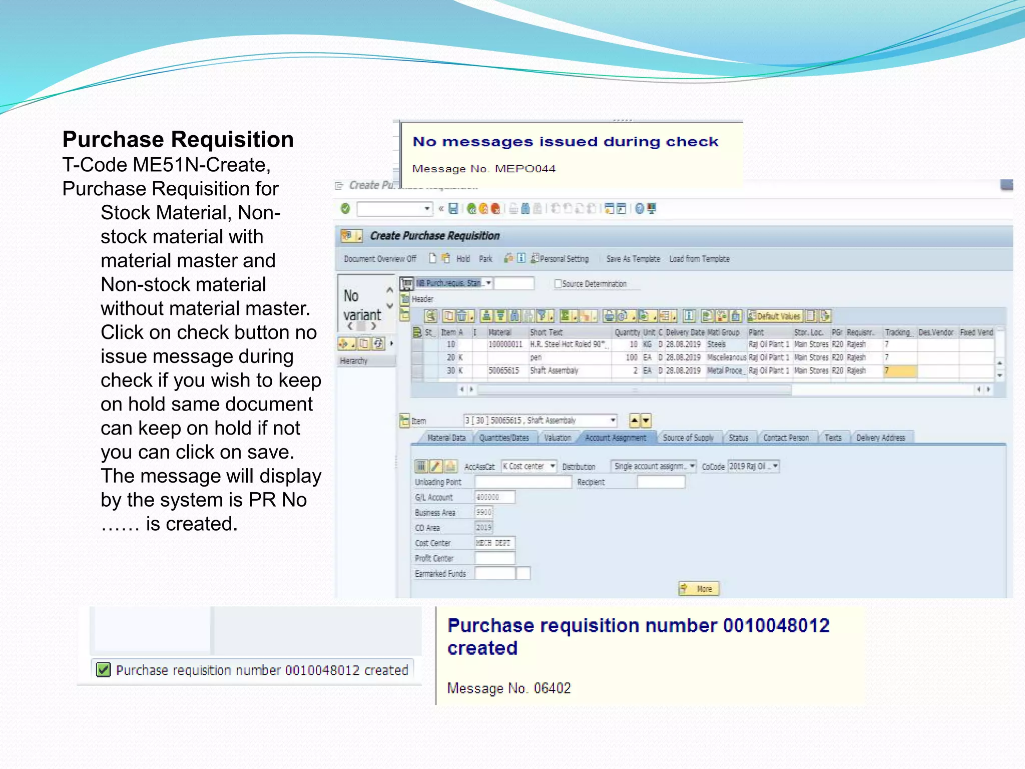 Sapprocurement non stock item | PPTX