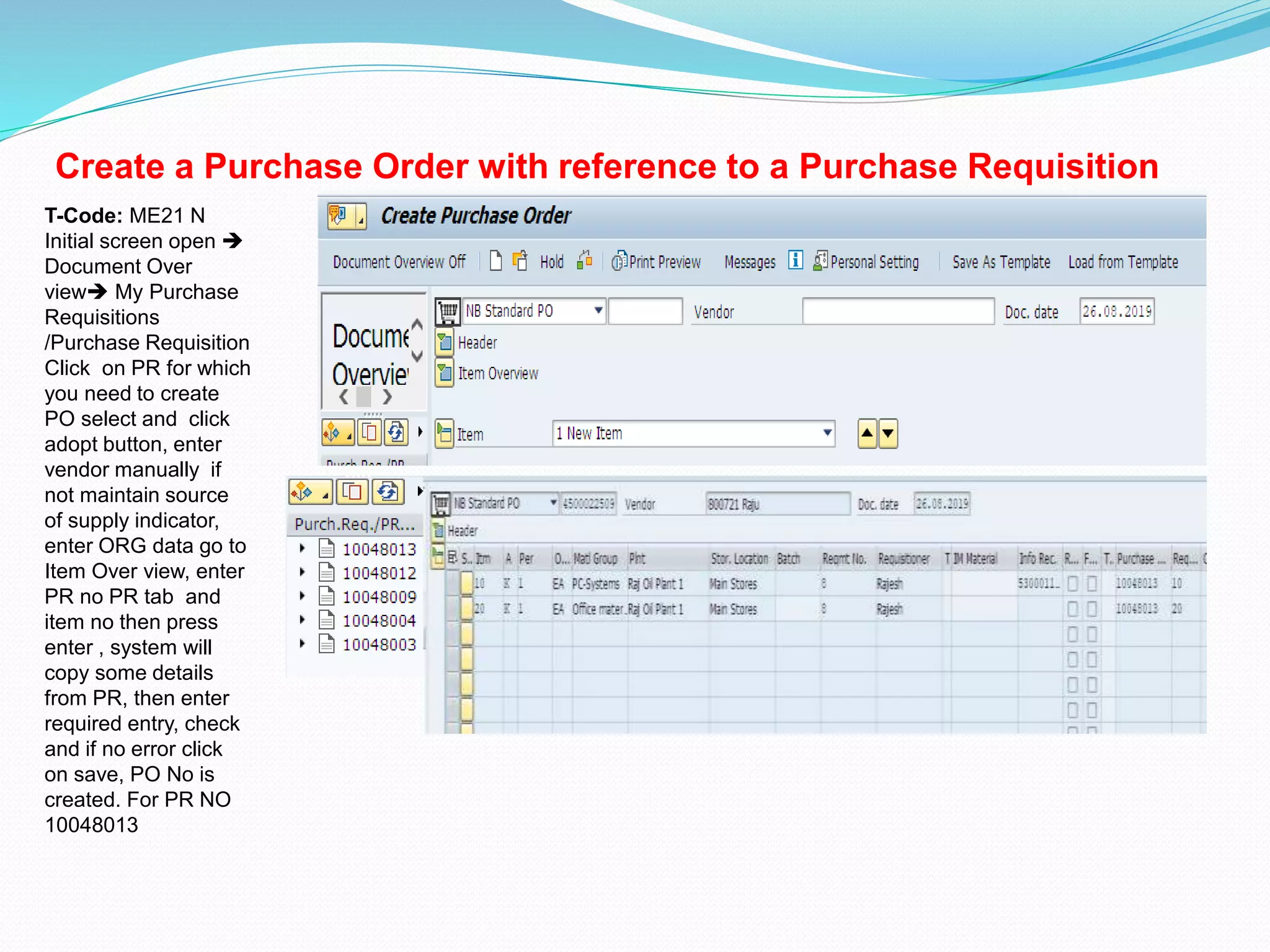 Sapprocurement non stock item | PPTX
