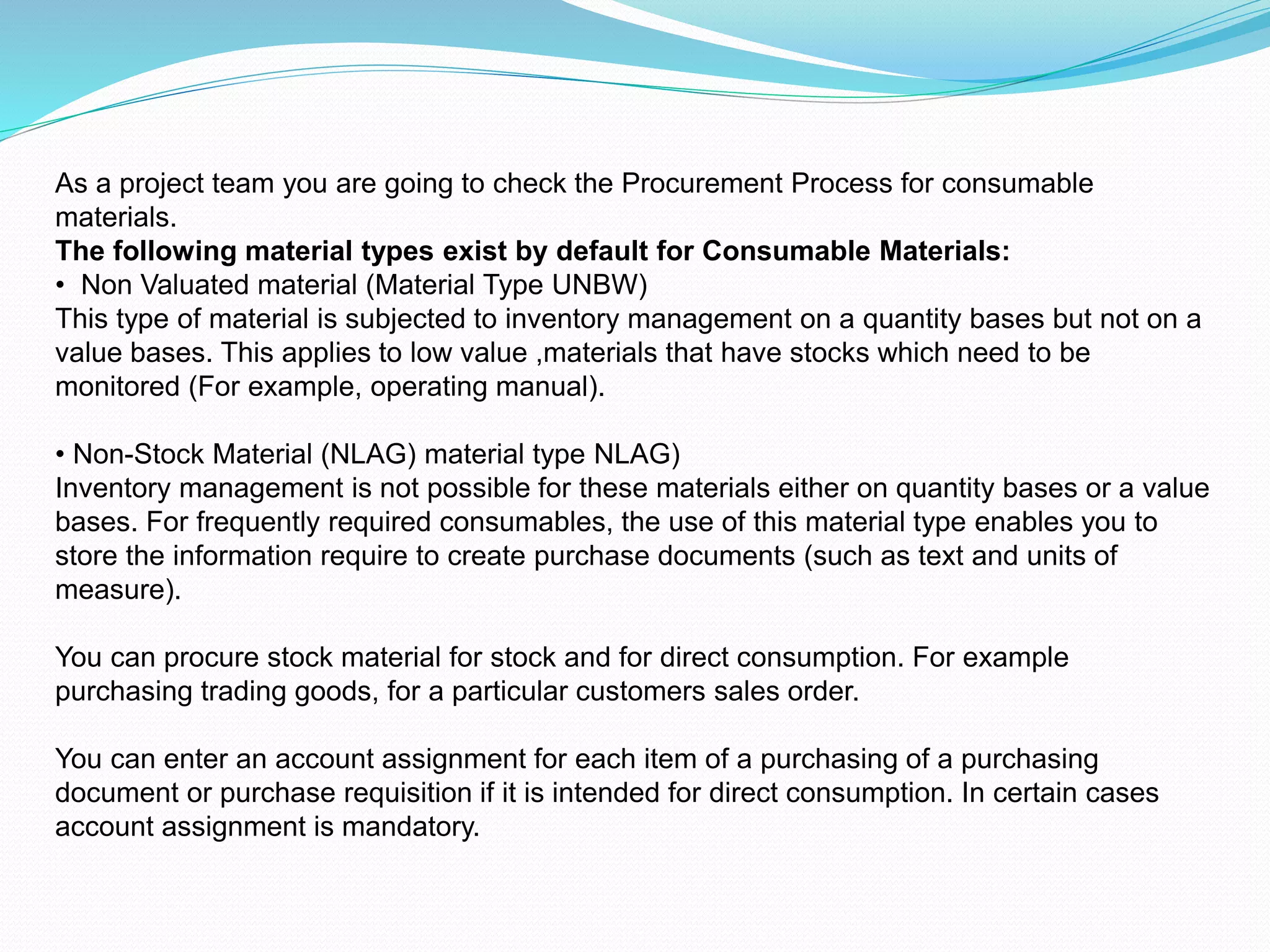 Sapprocurement non stock item | PPTX