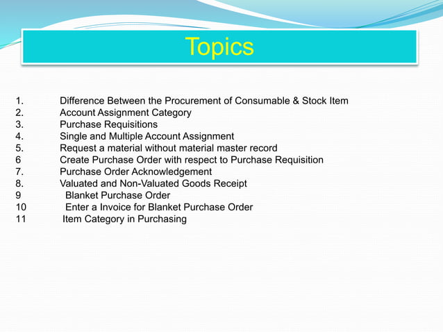 Sapprocurement non stock item | PPTX