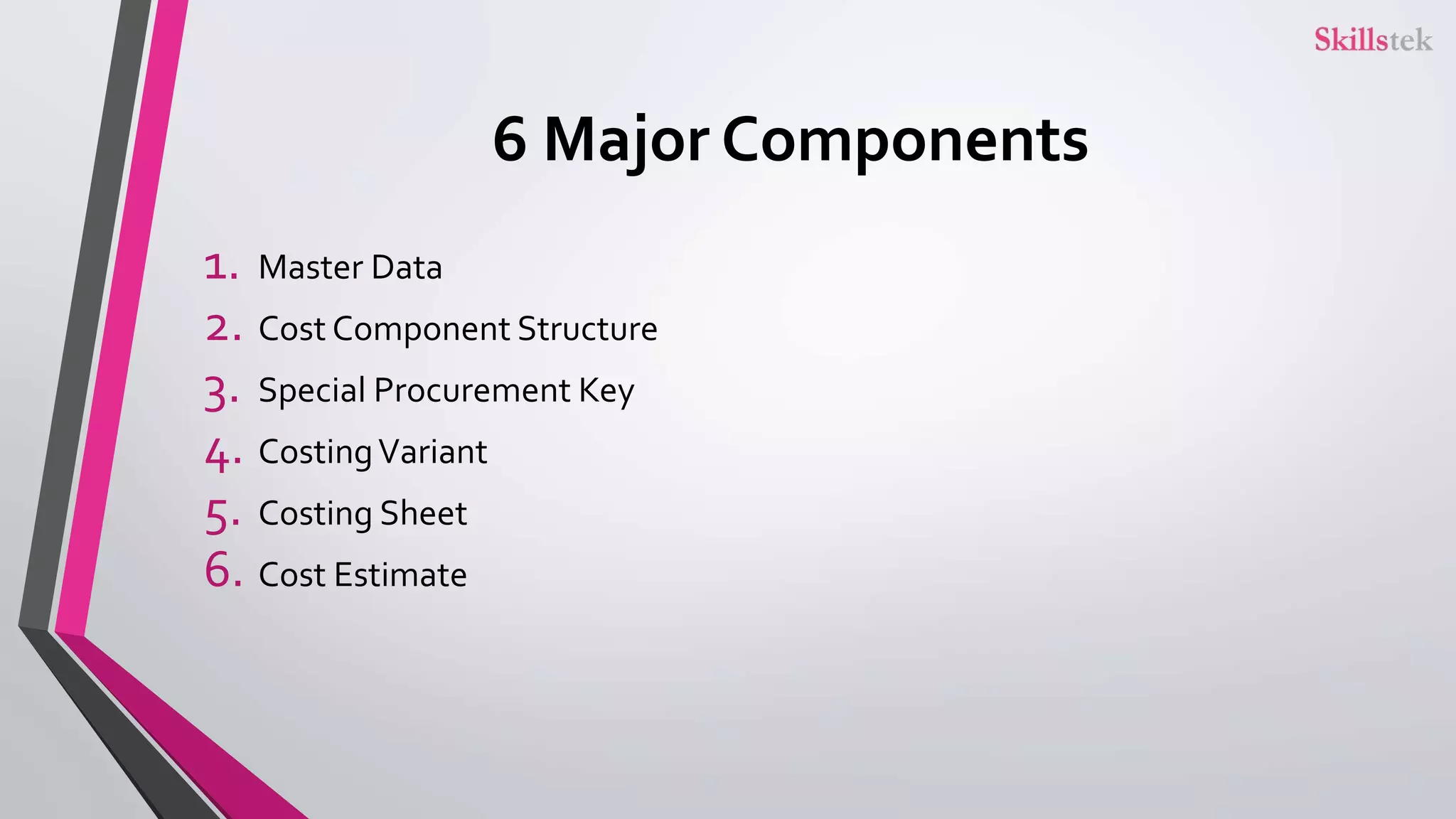 SAP Product costing Calculation With Components - Skillstek | PPTX SAP Product costing Calculation With Components - Skillstek | PPTX